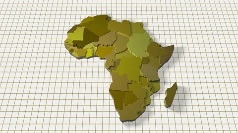 Africa Map Animation | Stock Video | Pond5