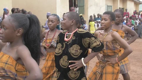 Africa Nigeria student dancing during Tr... | Stock Video | Pond5