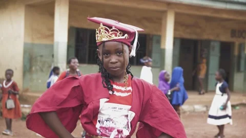 Africa Rural school and Graduation Schoo... | Stock Video | Pond5