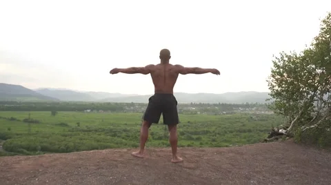 African american body builder with perfe... | Stock Video | Pond5