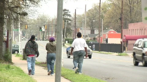 African American in the Inner City | Stock Video | Pond5