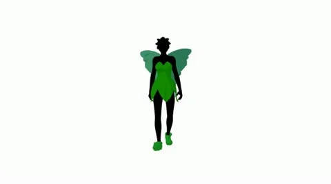 african american tinker bell walking on ... | Stock Video | Pond5