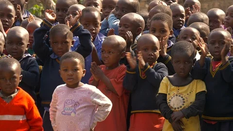 African children singing and clapping | Stock Video | Pond5