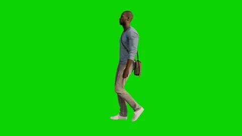 African man student with green screen go... | Stock Video | Pond5