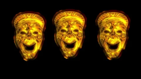 African mask with alpha | Stock Video | Pond5