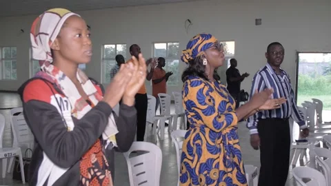 African people clapping hand and praisin... | Stock Video | Pond5