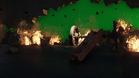 After War With Green Screen Background 4... | Stock Video | Pond5