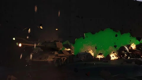 After War With Green Screen Background 4... | Stock Video | Pond5