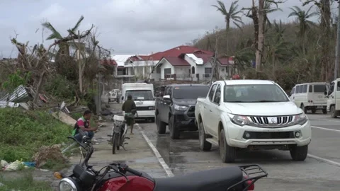 Aftermath of the Super Typhoon Rai or Od... | Stock Video | Pond5