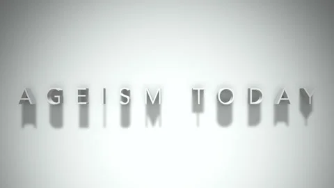 ageism today 3D title animation with sha... | Stock Video | Pond5