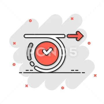 Agile icon in comic style. Flexible cartoon vector illustration on ...