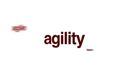 Agility animated word cloud. | Stock Video | Pond5