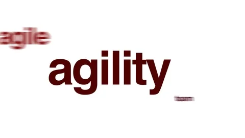 Agility animated word cloud. | Stock Video | Pond5