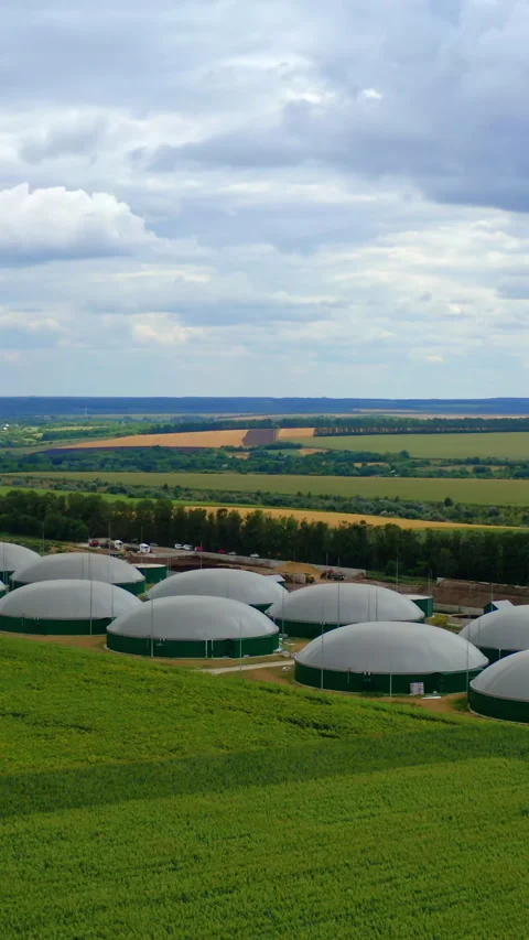 Agricultural farm for bio production. Bi... | Stock Video | Pond5
