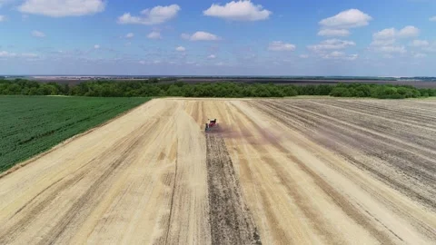 Agriculture field lines and farmer with ... | Stock Video | Pond5