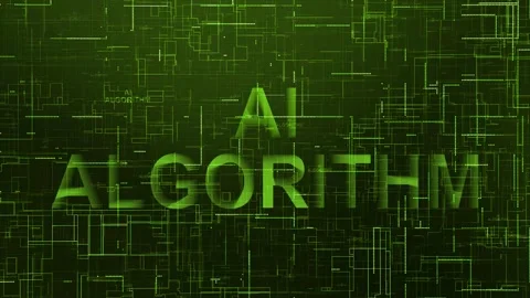 AI algorithm text data line technology a... | Stock Video | Pond5