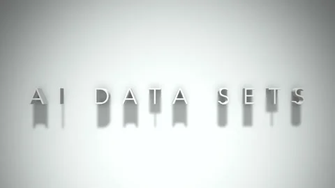 ai data sets 3D title animation white te... | Stock Video | Pond5