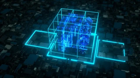 AI deep learning computer. | Stock Video | Pond5