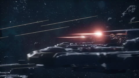 AI Gunship Launching Coordinated Attack ... | Stock Video | Pond5