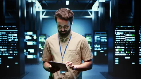 AI machine learning data center | Stock Video | Pond5