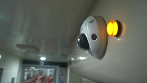AI-powered CCTV cameras installed in Van... | Stock Video | Pond5