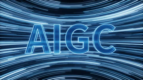 AIGC concept, font of AIGC, 3d rendering... | Stock Video | Pond5