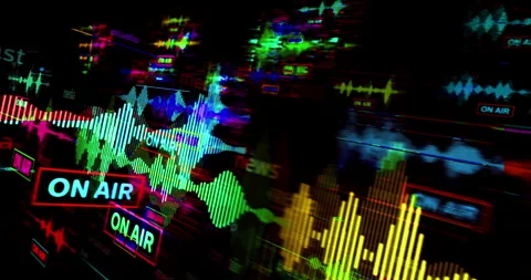 On air audio spectrum symbol seamless lo... | Stock Video | Pond5