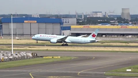 Air Canada Airplane Taking Off at Intern... | Stock Video | Pond5