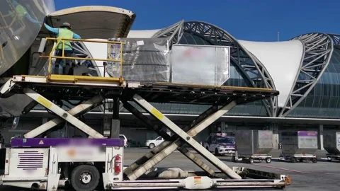 Air Cargo Container Stock Footage ~ Royalty Free Stock Videos | Pond5