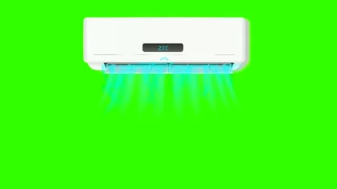 Air Conditioner air Flow Animation Green... | Stock Video | Pond5