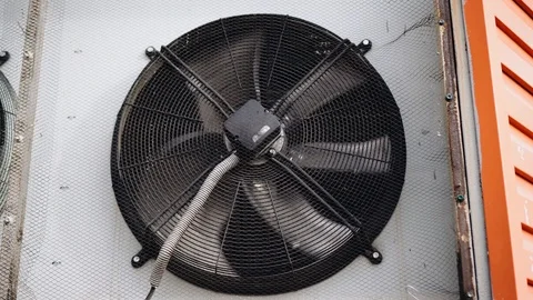 Air conditioning system. The fan is runn... | Stock Video | Pond5
