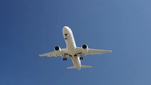 Airplane Overhead Stock Video Footage | Royalty Free Airplane Overhead Videos | Pond5