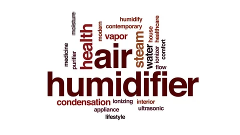 Air humidifier animated word cloud, text... | Stock Video | Pond5