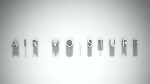 air moisture 3D title animation white te... | Stock Video | Pond5