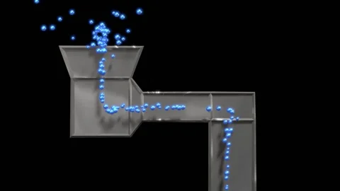 Air particles flow out of ventilation sy... | Stock Video | Pond5