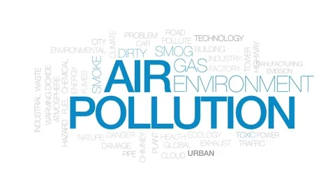 Air pollution animated word cloud, text ... | Stock Video | Pond5