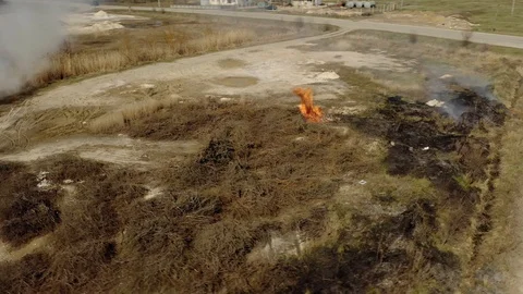 Air pollution caused by wildfires, cloud... | Stock Video | Pond5