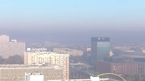 Air pollution. Dirty sky in the city. | Stock Video | Pond5