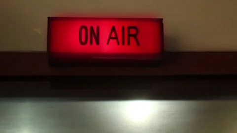 On Air Sign Radio Station Stock Video Footage | Royalty Free On Air ...