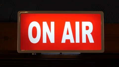 On Air Sign Radio Station Stock Video Footage | Royalty Free On Air Sign Radio Station Videos ...