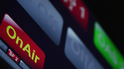 On Air Sign Radio Station Stock Video Footage | Royalty Free On Air ...