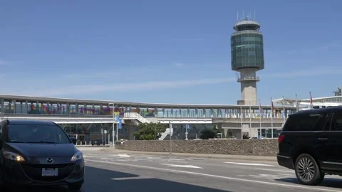 Air Traffic Control Tower of YVR Vancouv... | Stock Video | Pond5