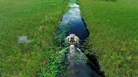 Airboat Everglades Stock Video Footage | Royalty Free Airboat ...