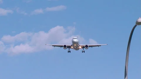 Airbus A320 Landing Stock Video Footage | Royalty Free Airbus A320 ...