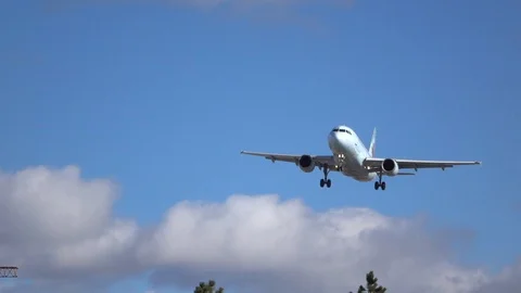 Airbus A320 Landing Stock Video Footage | Royalty Free Airbus A320 ...