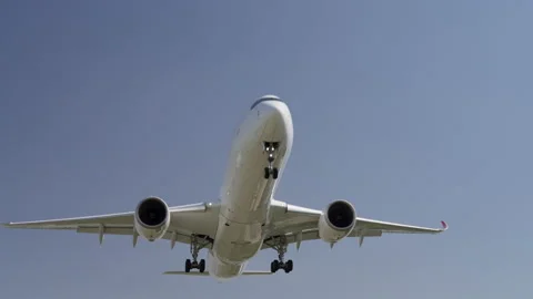 Airbus A350 Passenger Airplane Flying Lo... | Stock Video | Pond5
