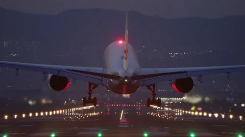 Airbus A350 Passenger Airplane Rear View... | Stock Video | Pond5