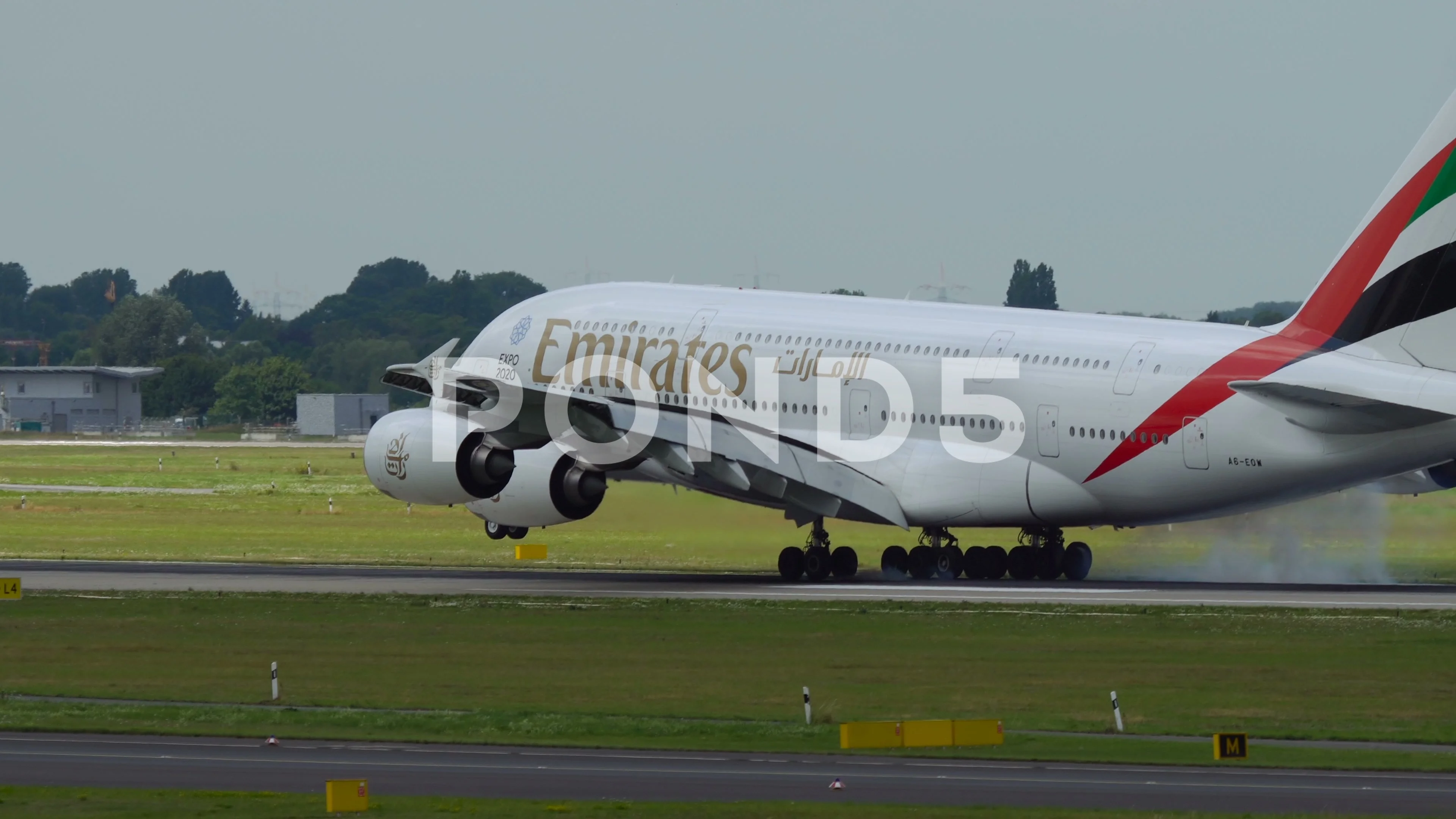 Emirates Airlines A380 Landing