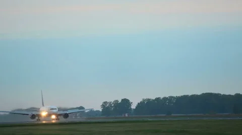 Touchdown Aircraft Stock Video Footage | Royalty Free Touchdown ...