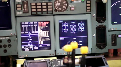 Pilots Flying Aircraft Cockpit View Stock Video Footage | Royalty Free ...